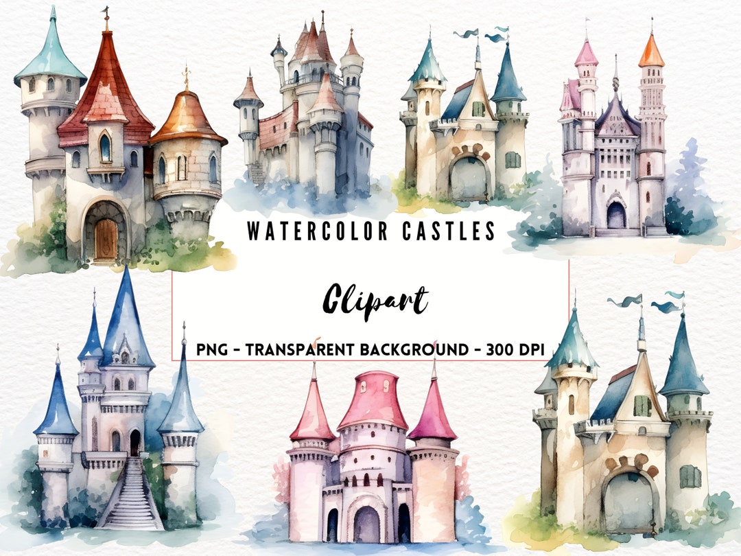 Watercolor Castle Clipart Castles PNG Clipart Architecture Watercolor ...