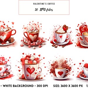 Valentine's Day Clipart, Printable Love Elements, Cute Valentine's ...