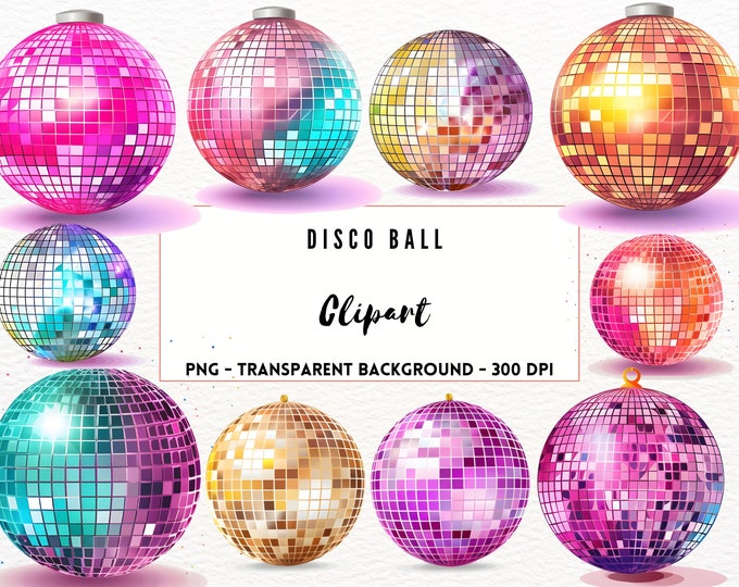 Disco Ball Clipart PNG Groovy Disco Party Retro Dance Party PNG Clipart ...