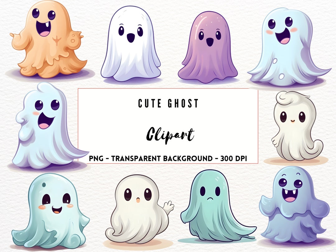 Spooky Halloween Ghost Clipart Cute Halloween Clipart Halloween PNG ...
