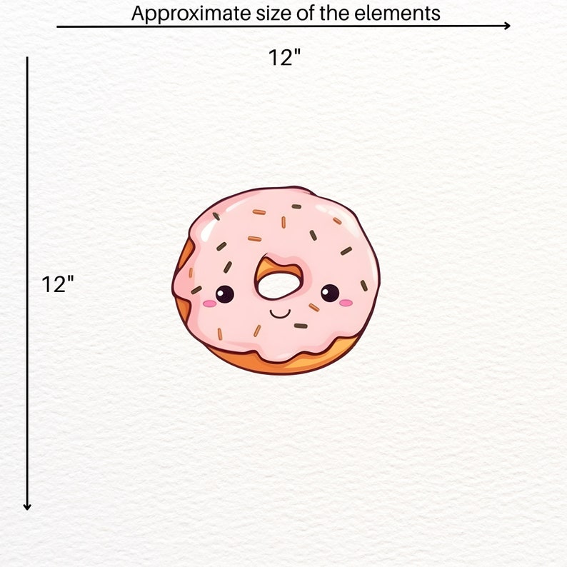 Donuts Clipart Bundle Png Doughnut Clipart Food Clipart Kawaii Donuts ...