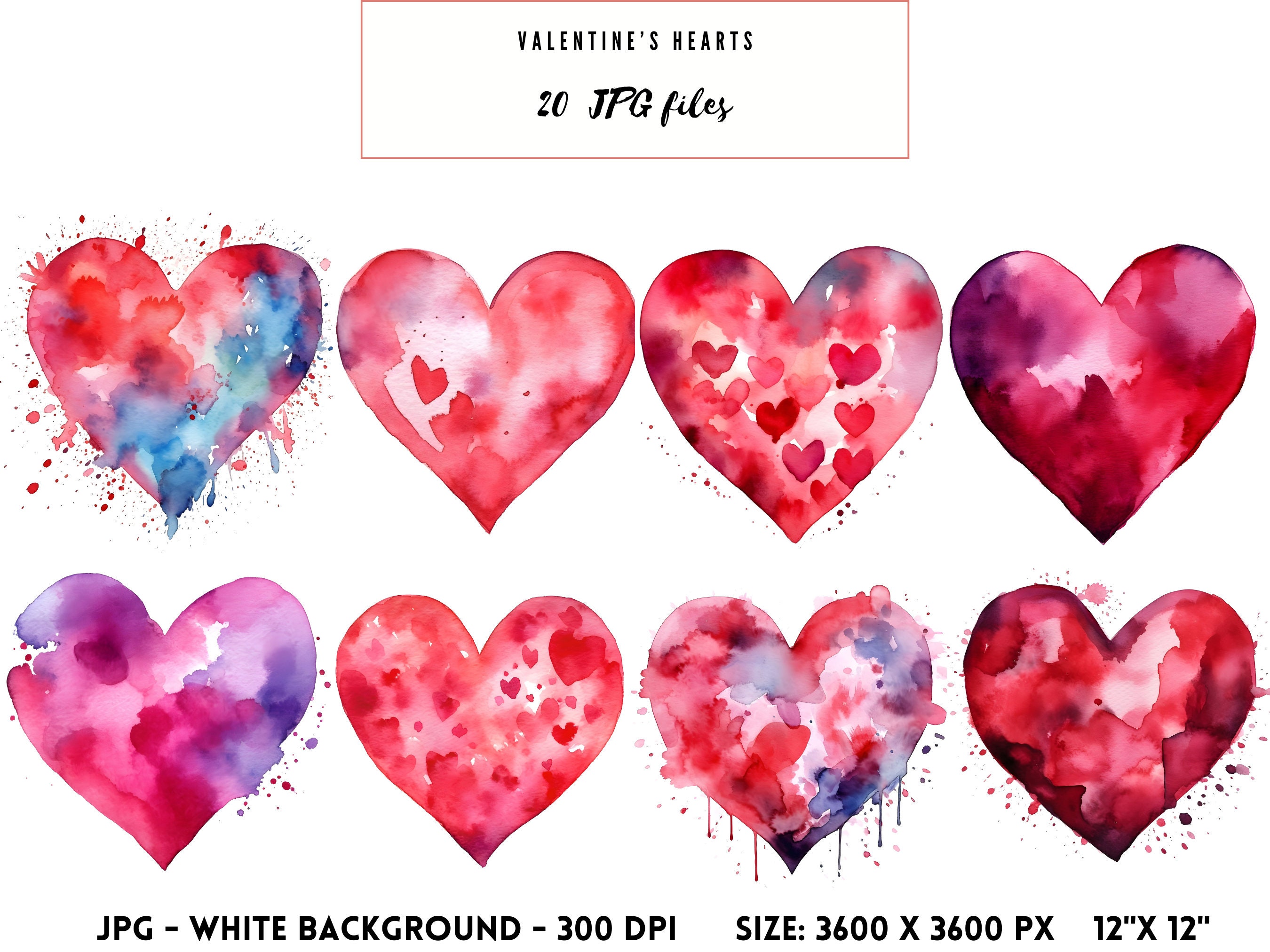 Valentines Day Clipart, Printable Love Elements, Cute Valentines Images ...