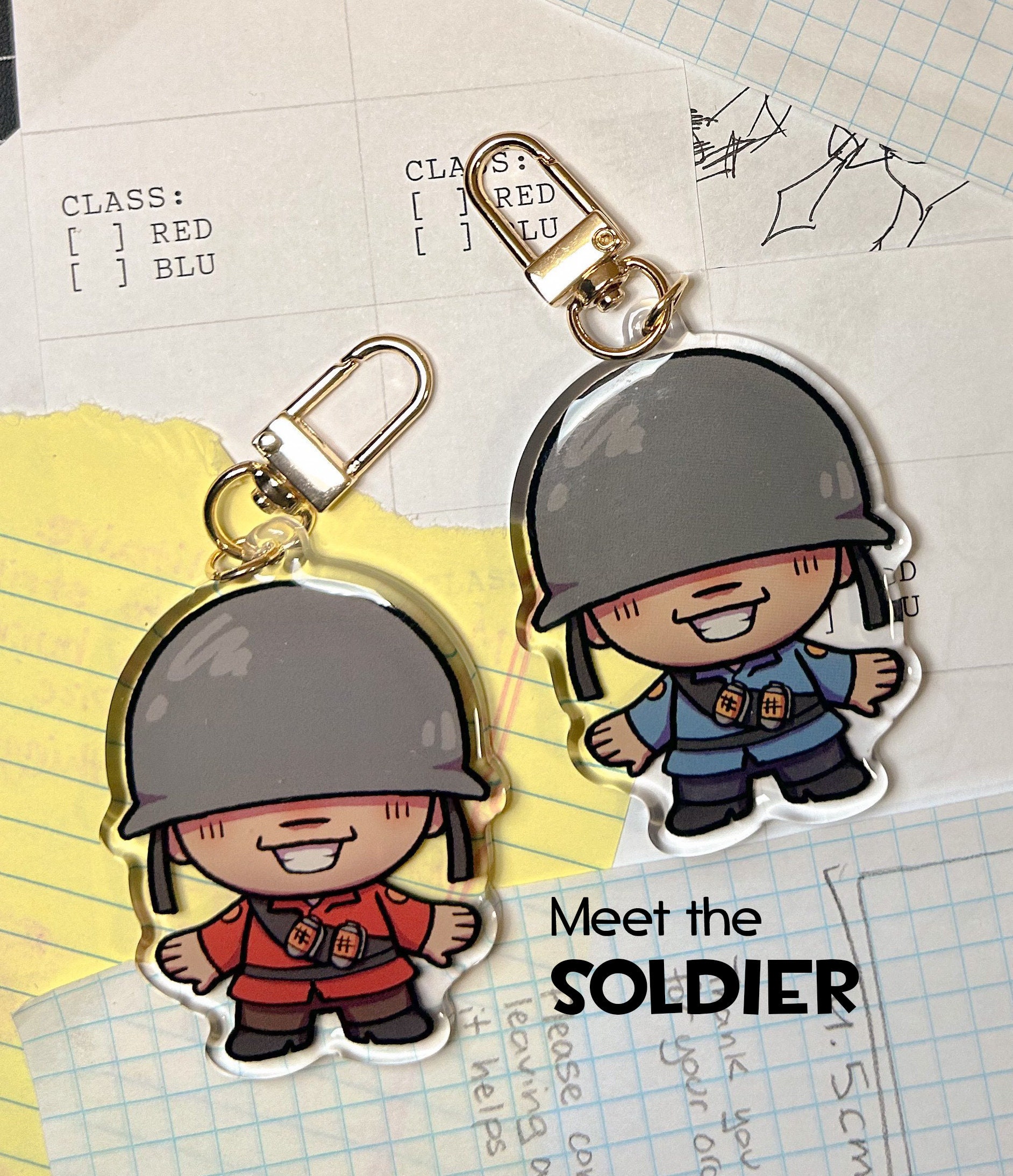 TF2 Keychains - Etsy