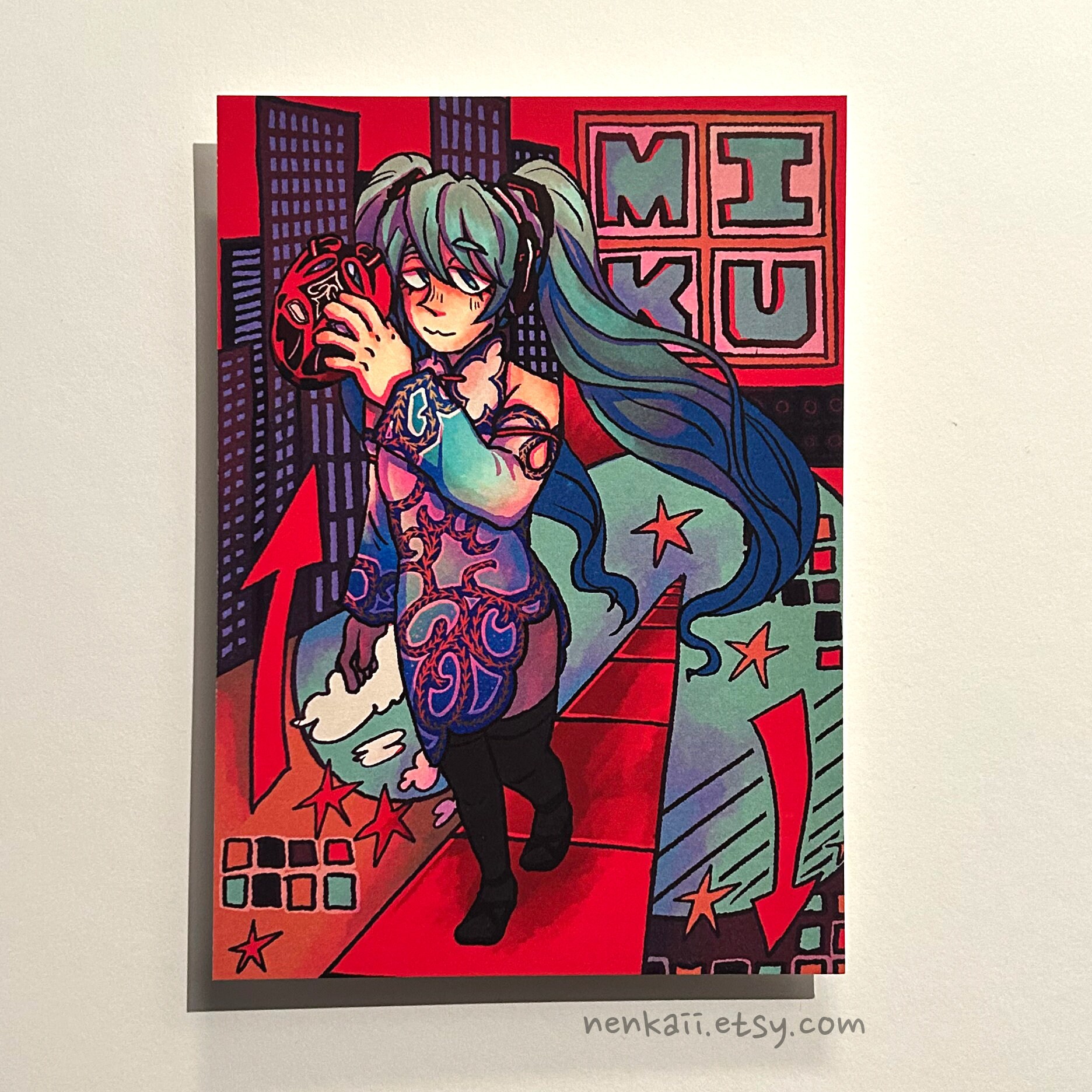 Hatsune Miku Art Print - Etsy