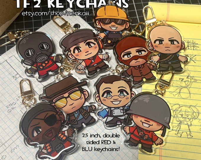 TF2 Keychains (ALL CLASS!) - Etsy