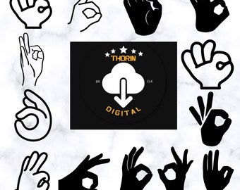 Ok Hand Svg - Etsy