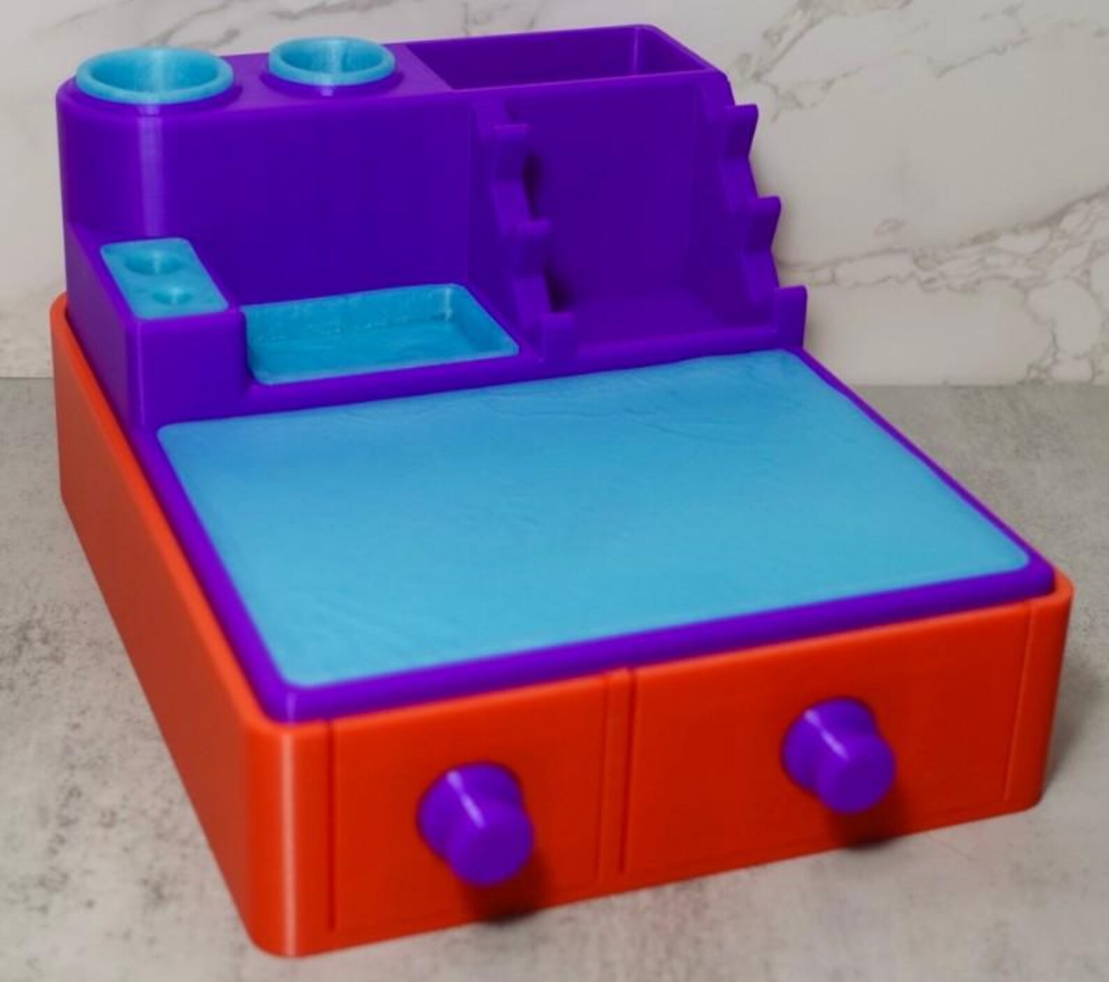 3D Printed Dab Station With Drawers: Customizable Concentrate Organizer ...