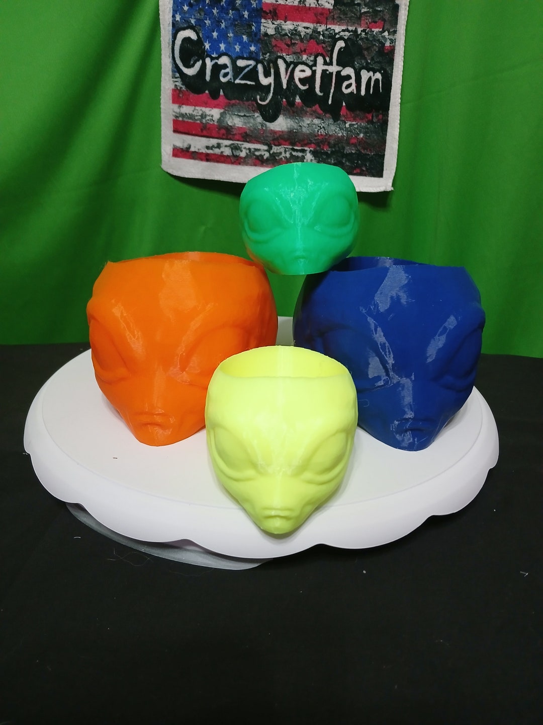 Alien Head Planter, Candy Dish, Desk Organizer... | VETERAN MADE! - Etsy