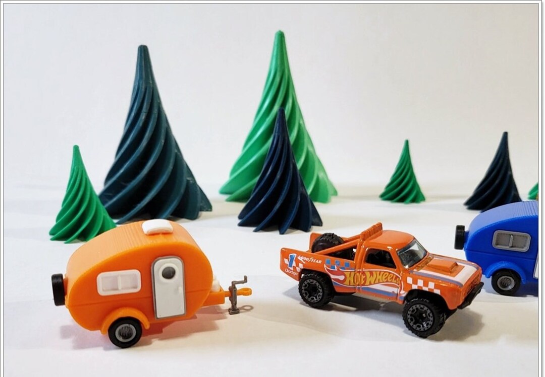 Tear Drop Camper | 1/64 Scale | Customizable | VETERAN MADE | Diorama ...