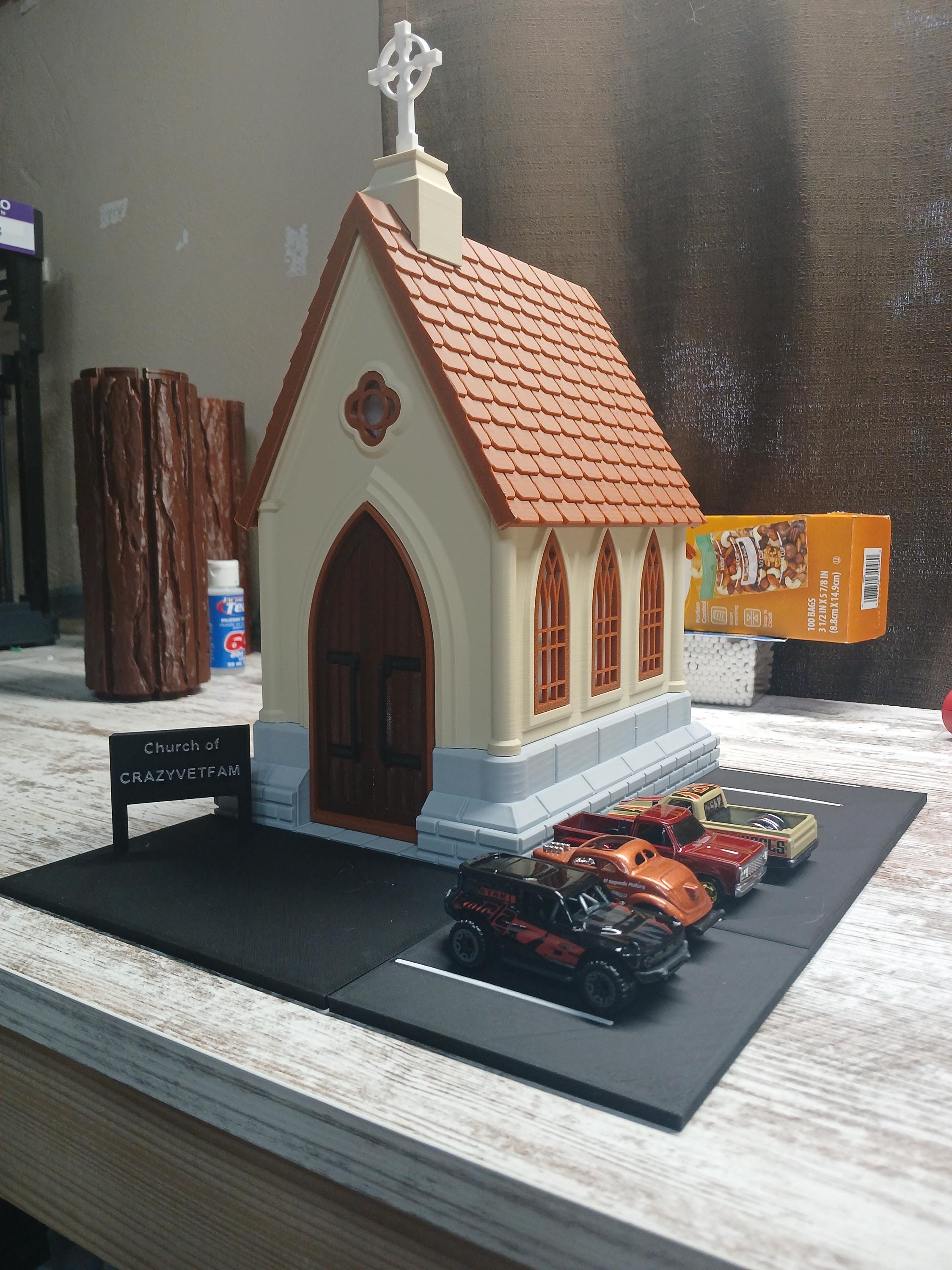 Large Church Diorama | 1:64 Scale Church Diorama | S Scale Diorama ...