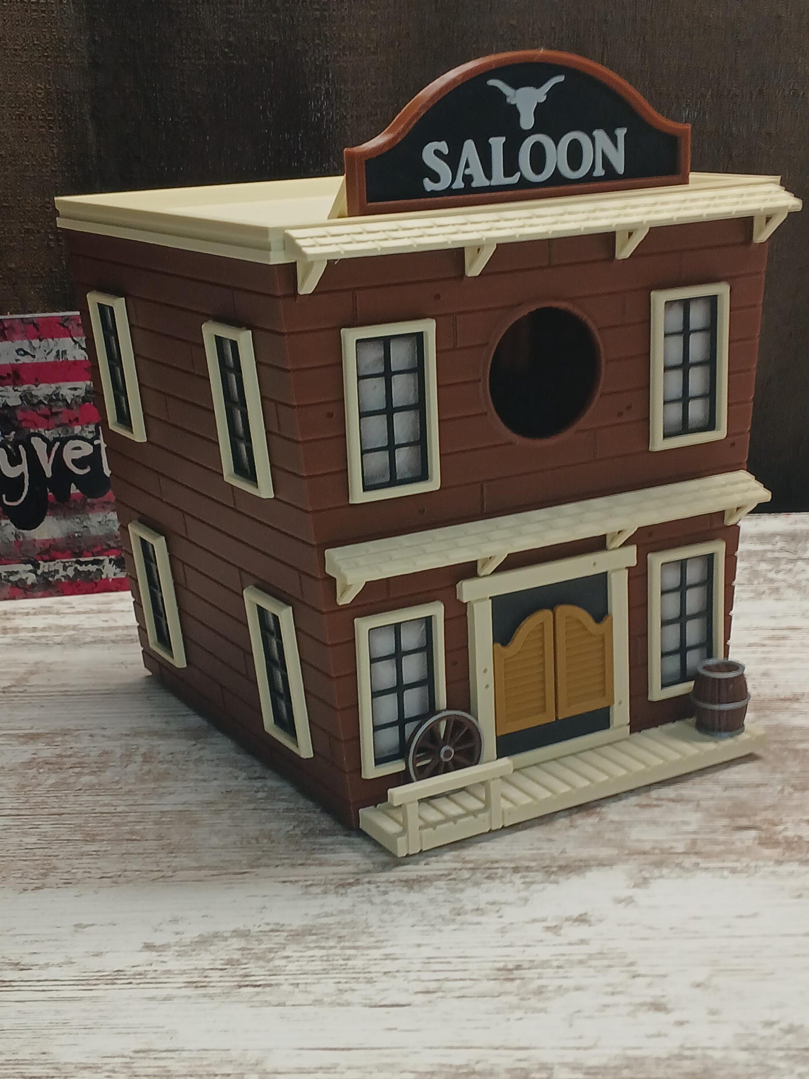Saloon Birdhouse | Bird House With Mount | Veteran Made | - Etsy
