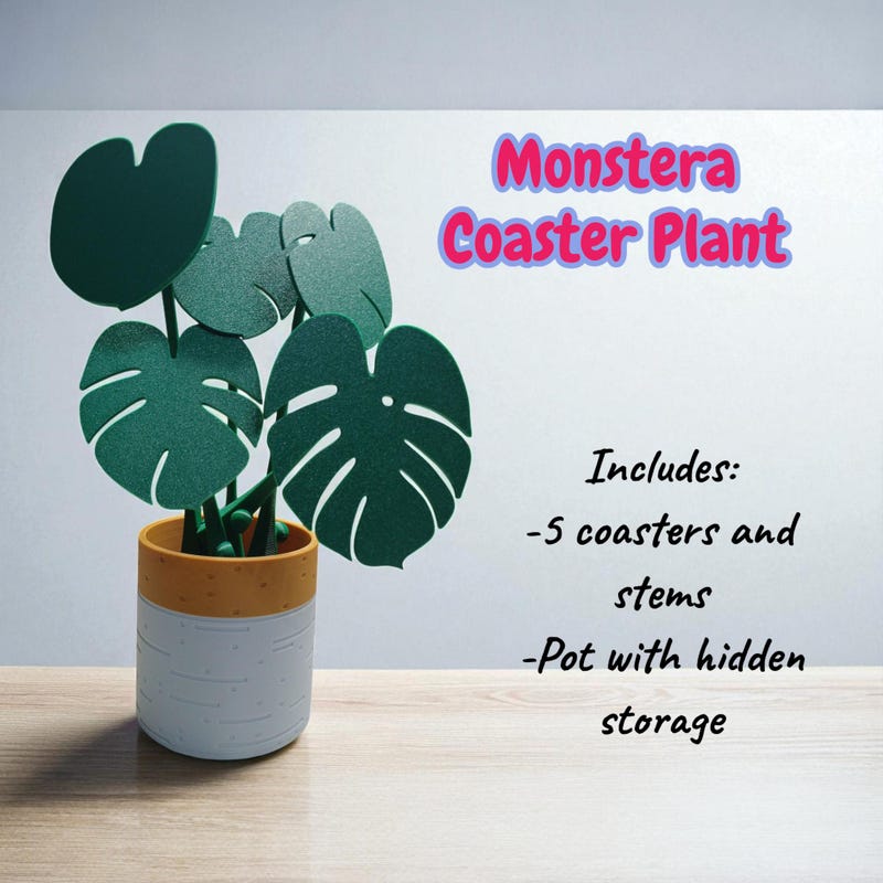 Monsters Plant Coasters - Etsy