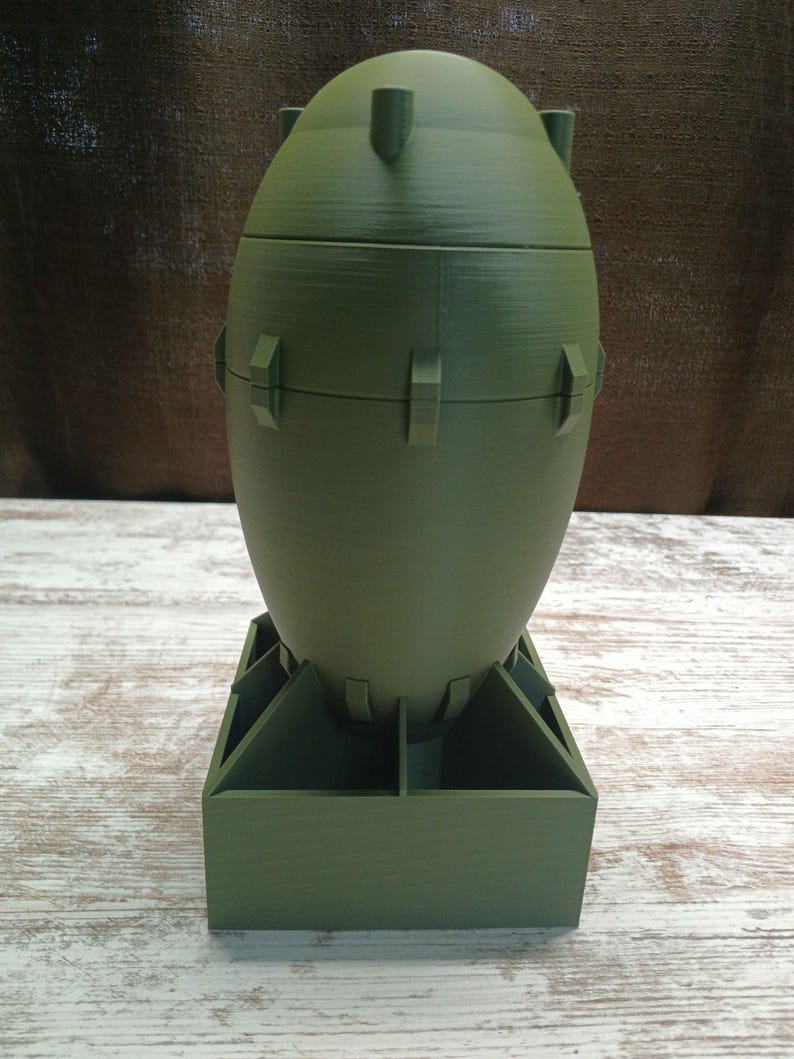 Fatboy Bomb Container: 3D Printed Desk Organizer, Veteran Made - Etsy