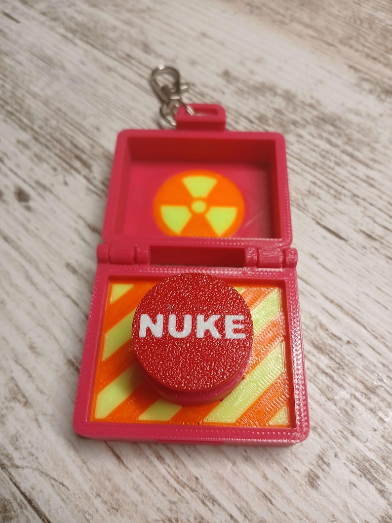 Nuke Case Fidget Key Noisy Clicker | Keychain | 3d Printed | Pick Your ...