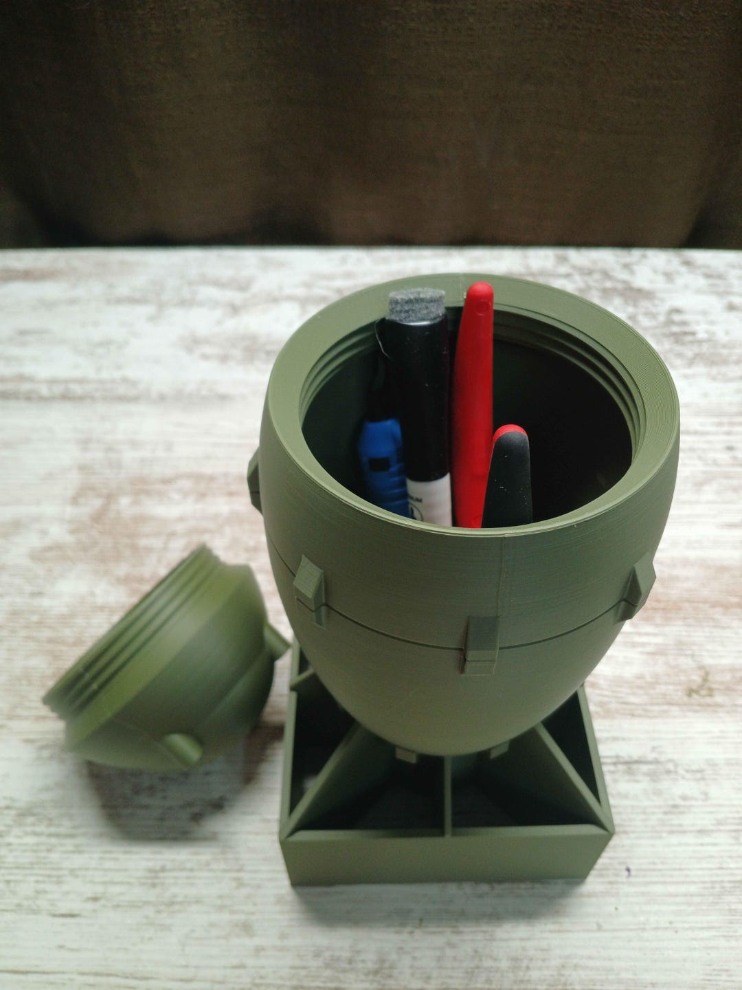 Fatboy Bomb Container: 3D Printed Desk Organizer, Veteran Made - Etsy