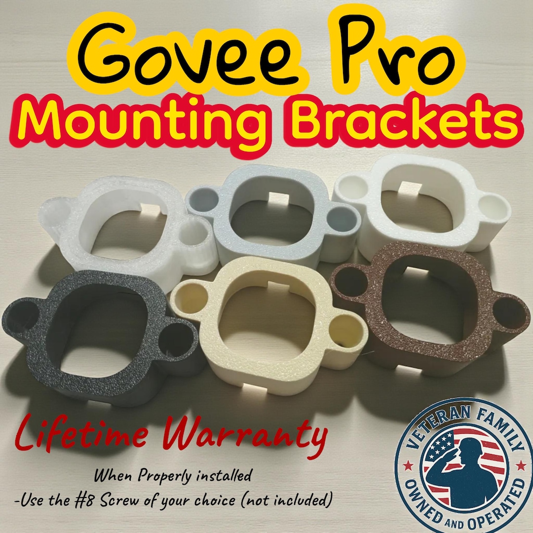 3D Printed Mounting Brackets for Govee Pro Lights (H706) | Durable ...