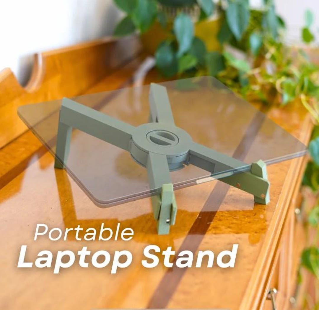 Portable Laptop Stand Riser | Compact | Cable Holder| Veteran Made ...