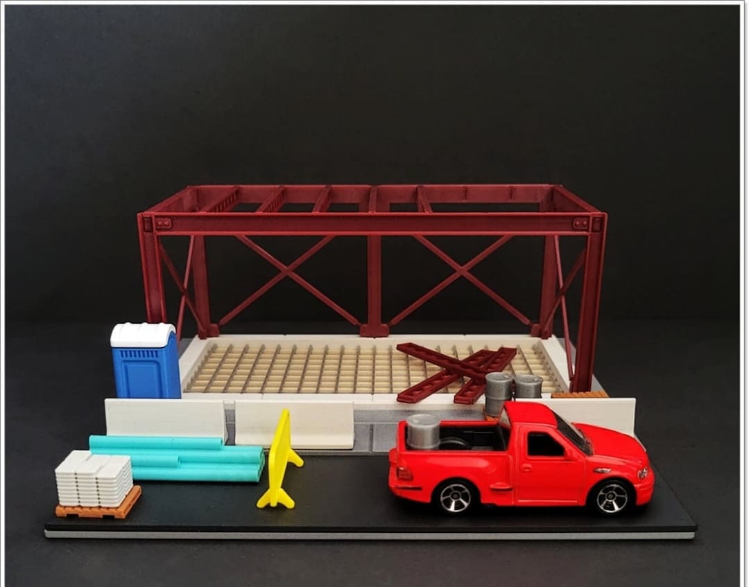 The Construction Site Diorama | 1/64 Scale | S Scale | Veteran Made ...