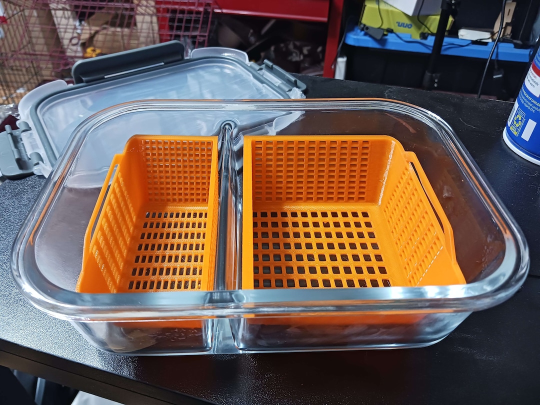 Dual Chamber Cleaning Station: 30oz Glass Iso Dunk Tank With Sifter ...