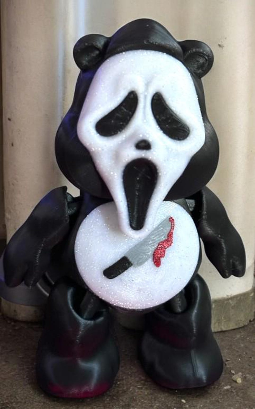 Ghostface Articulating Bear Veteran Made - Etsy