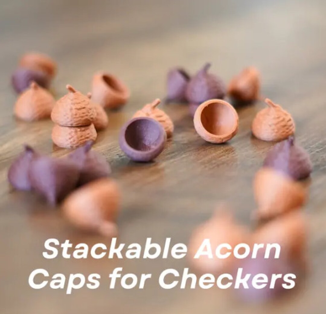 Veteran Made Replacement Log Checkers Pieces Forest Checkers Pieces Log ...