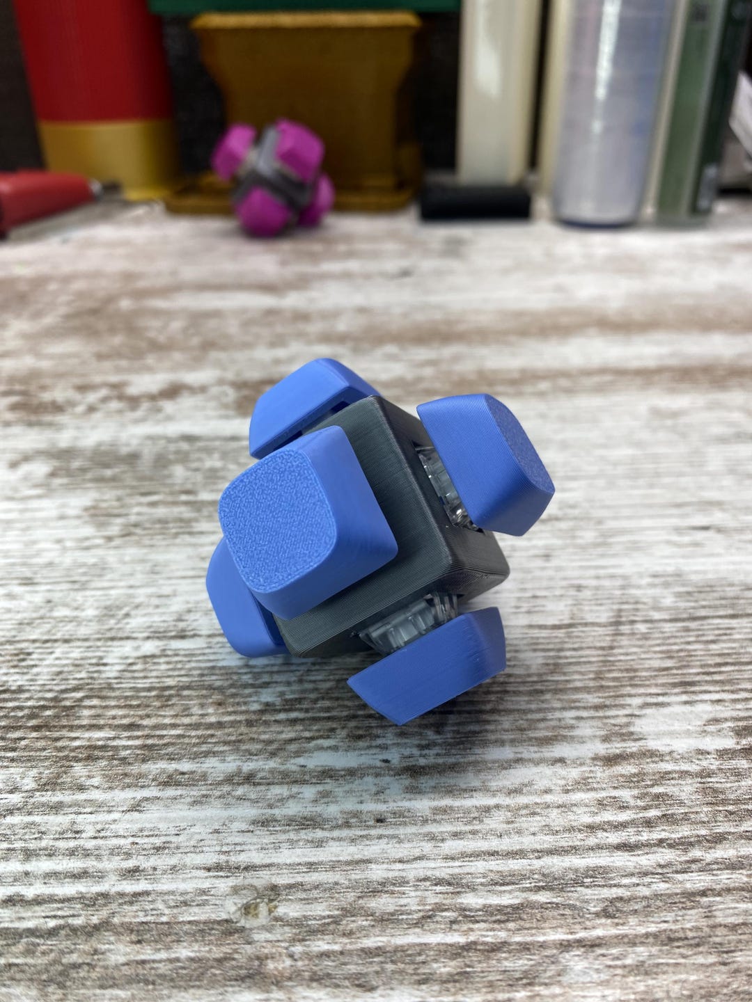 Cube Clicker | Silent Fidget | Customizable | Veteran Family Made - Etsy