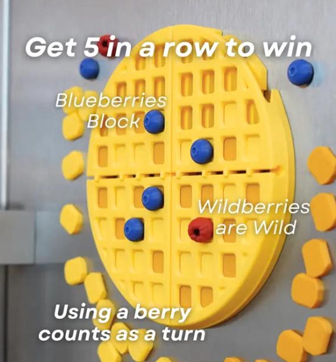 Waffle Stacks Game | VETERAN MADE | Waffle Connect 5 | Customizable - Etsy