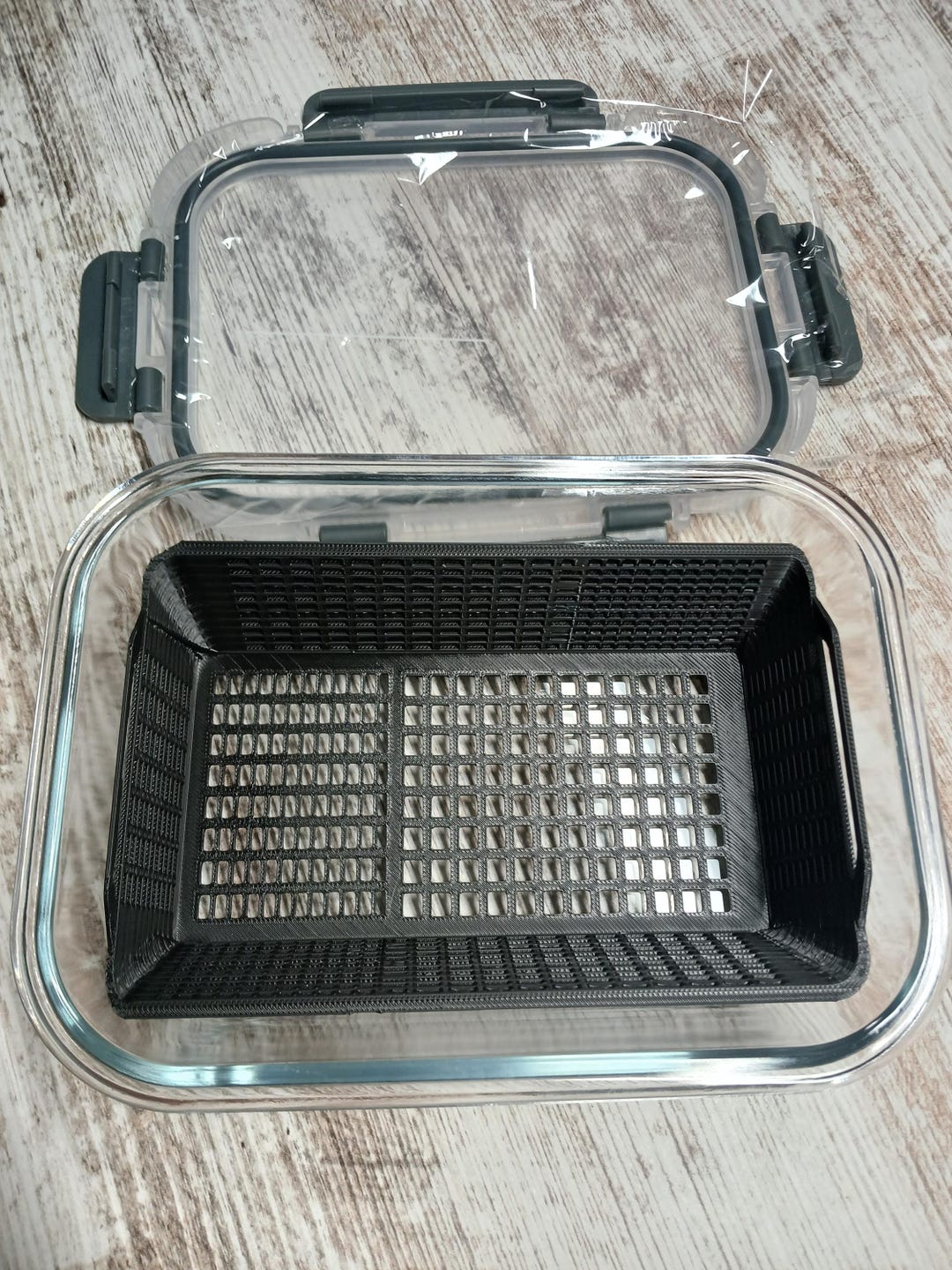 30oz Dunking Cleaner: Dab Tub Glass Soak Station With Sifter Basket - Etsy
