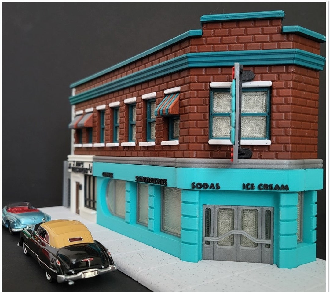 Cafe and Record Store Diorama | 1/64 Scale | VETERAN MADE | S Scale - Etsy