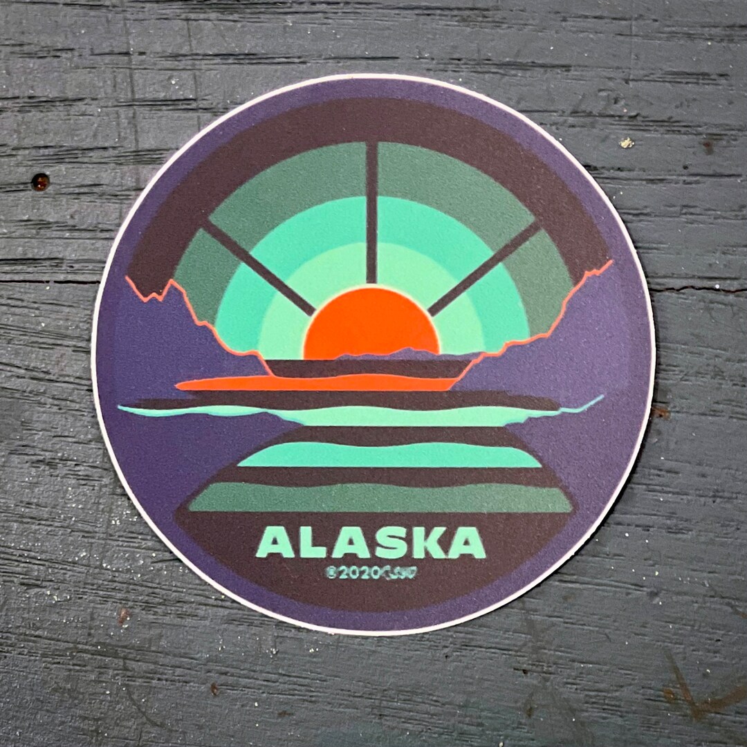 Turnagain Nlights - Digital Die-cut Sticker, Printed on White Vinyl ...
