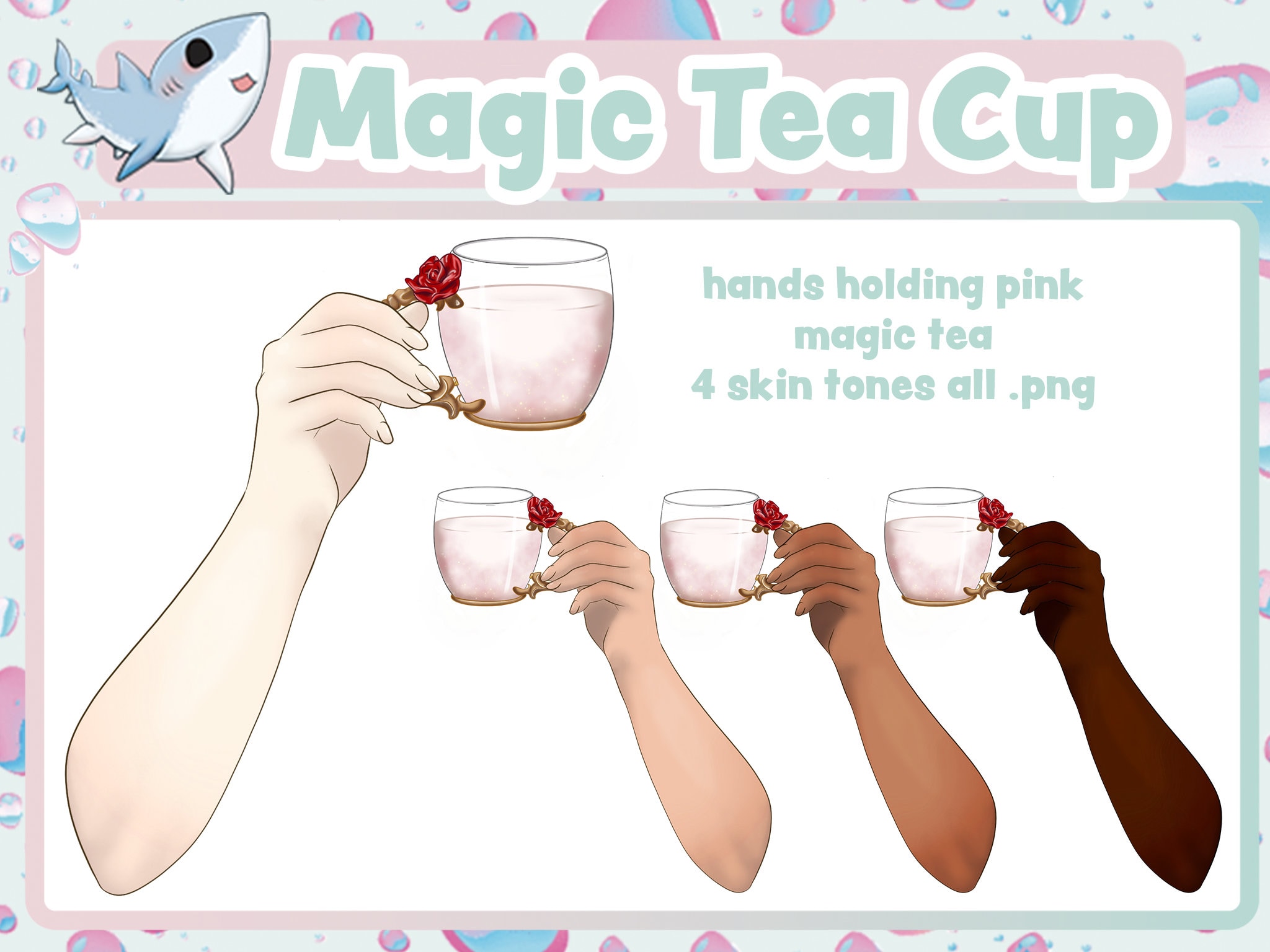 Magic Tea Cup | V-tube Asset - Etsy