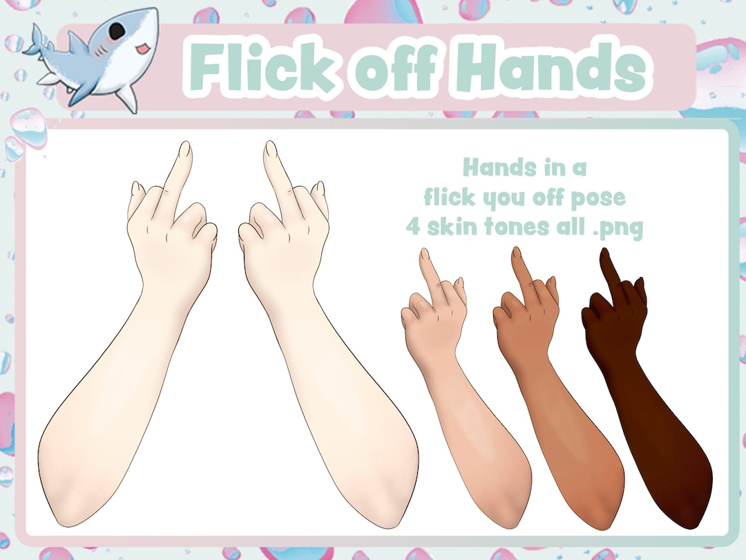Flick You off Hands V-tube Asset - Etsy