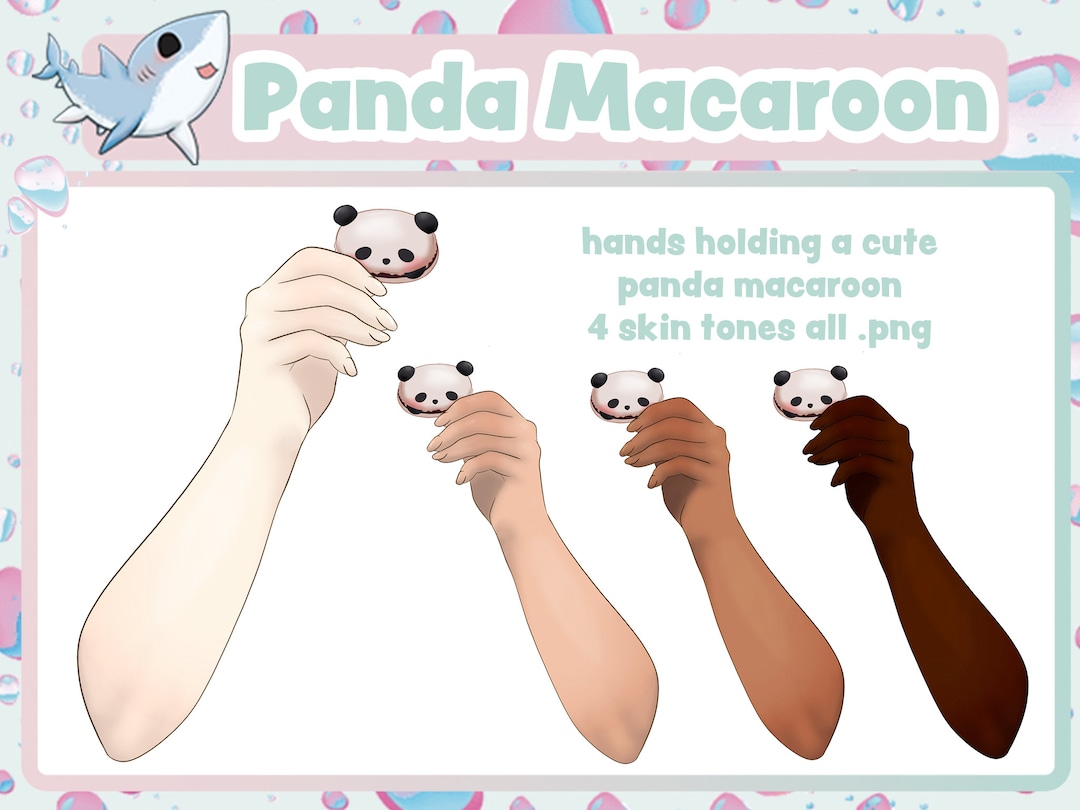 Panda Macaroon | V-tube Asset - Etsy