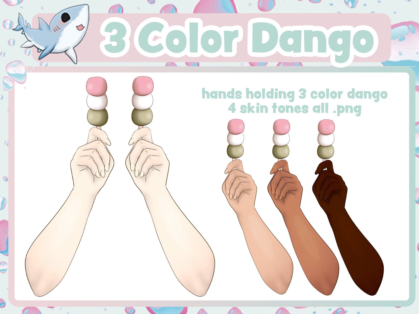 Hanami Dango | V-tube Asset - Etsy