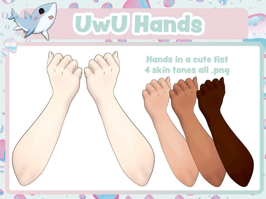 Uwu Hands | V-tube Asset - Etsy