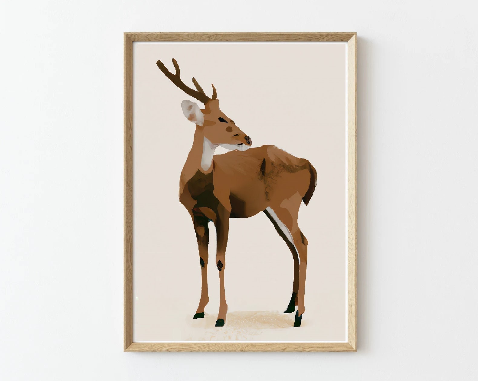 Canvas Painting Deer - Etsy