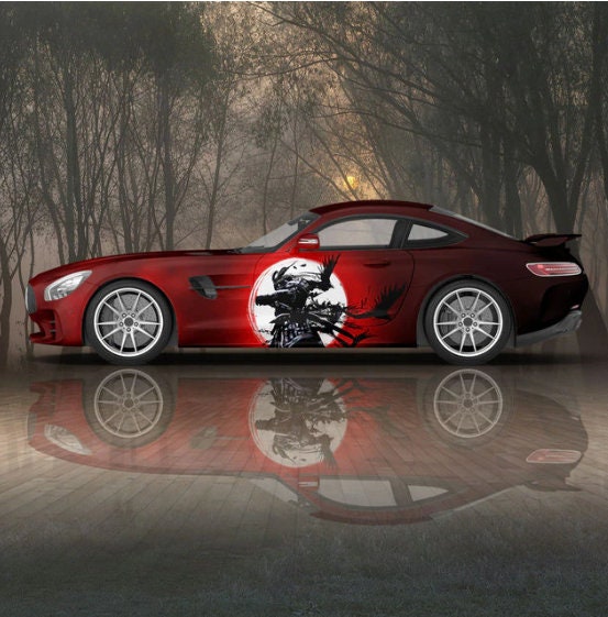 Samurai Car Wrap Japanese Vehicle Painting Diecast Vinyl Wrap - Etsy