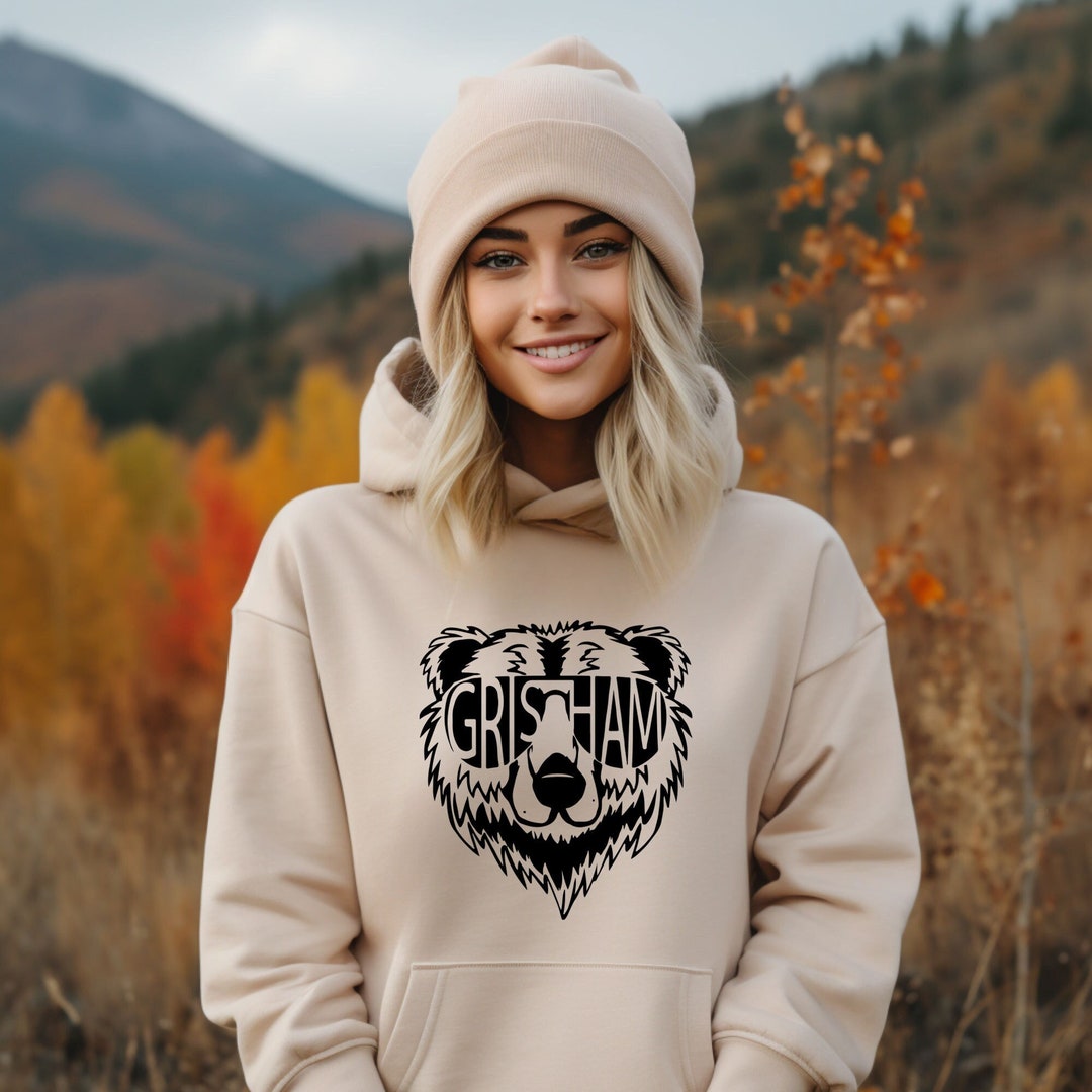 Custom Grizzly Bear Hoodie, Custom School Grisham Bear Hoodie, Matching Teacher Student Hoodie ...
