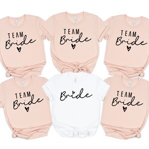 Cute Bachelorette Party Shirts for Bride and Team Bride Tshirts for ...