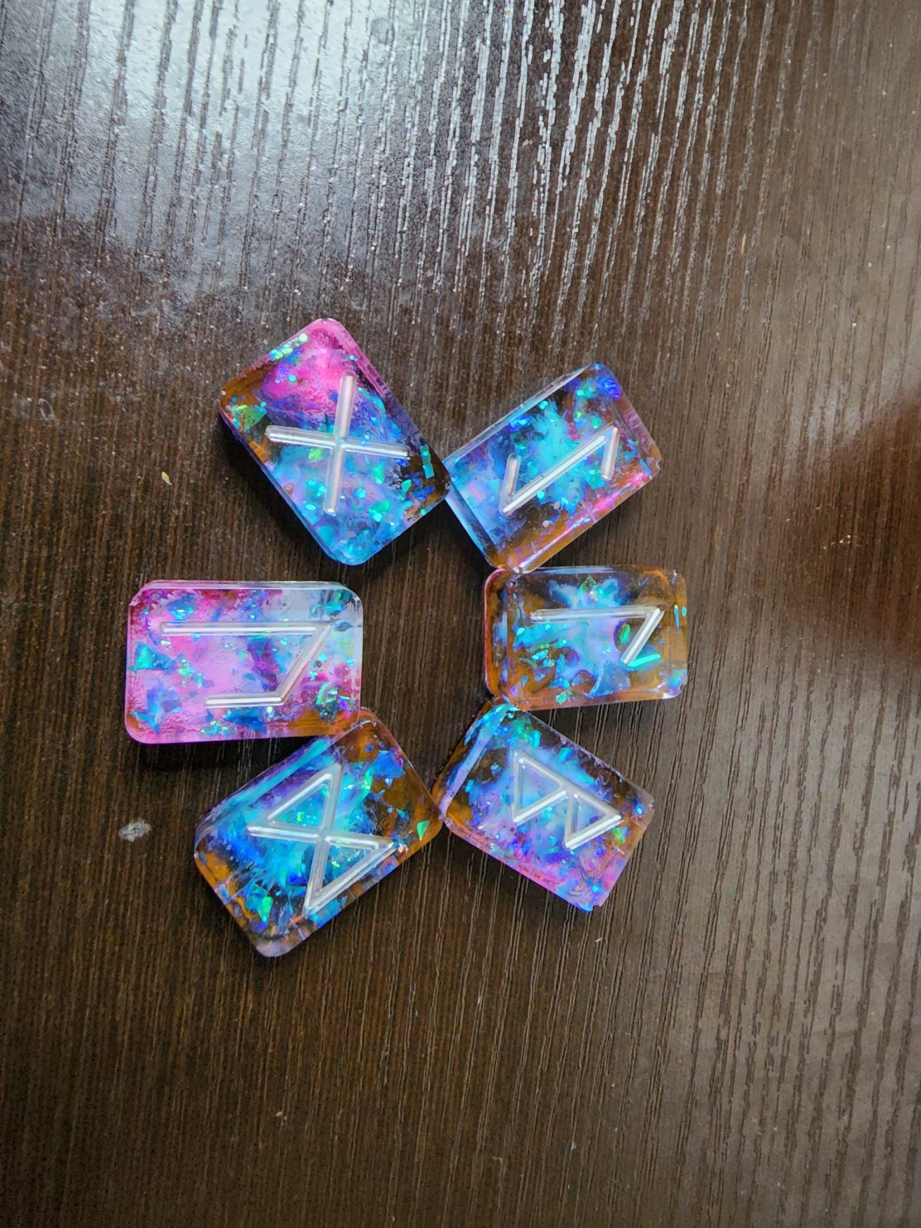 Custom Resin Runes Set of 24 - Etsy