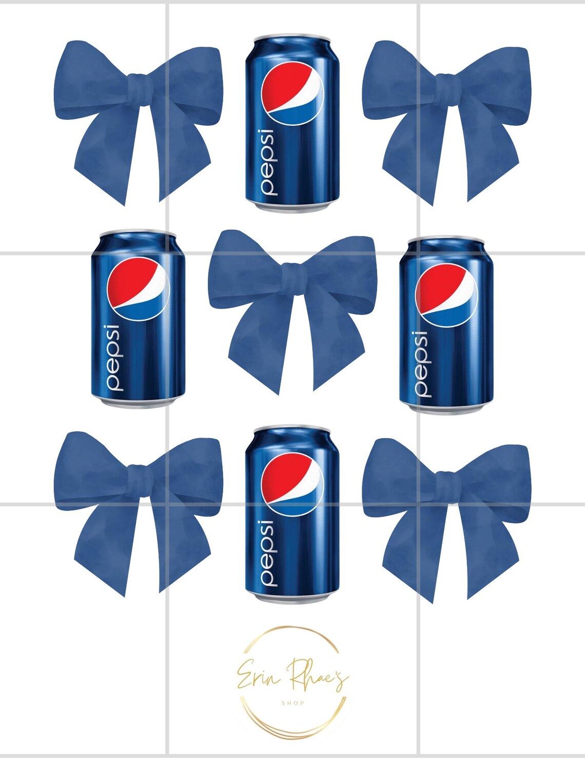 Pepsi Bow Png - Etsy