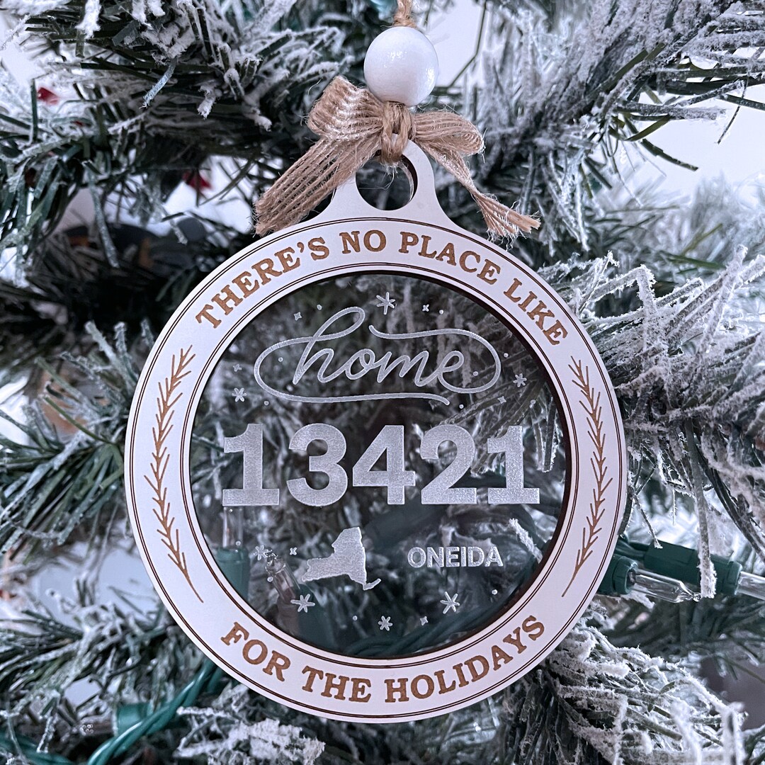 Personalized Home for the Holidays Zip Code Ornament 2024 - Etsy