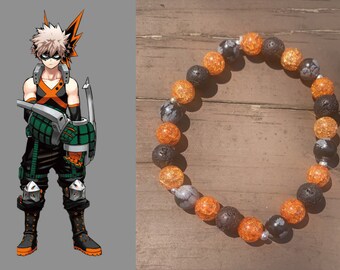 Shinso BNHA Real Crystal Bead Bracelet - Etsy