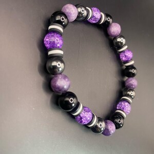 Shinso - BNHA - Real Crystal Bead Bracelet - Etsy