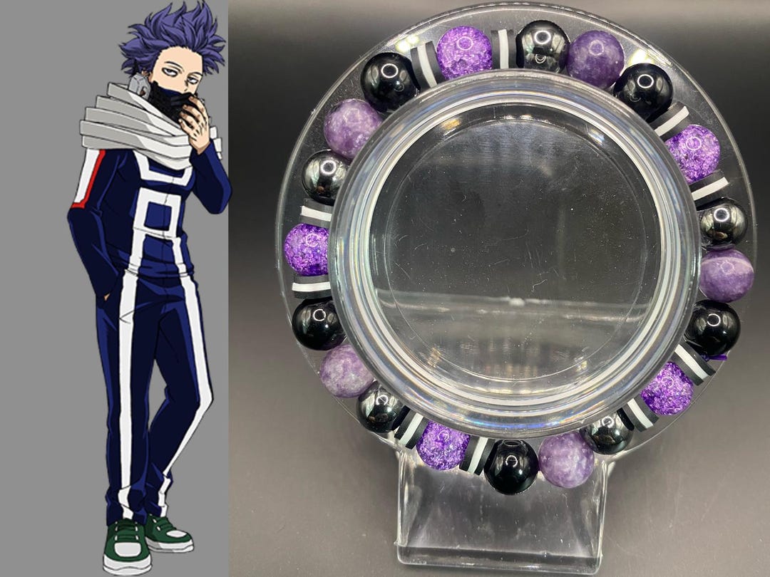 Shinso - BNHA - Real Crystal Bead Bracelet - Etsy
