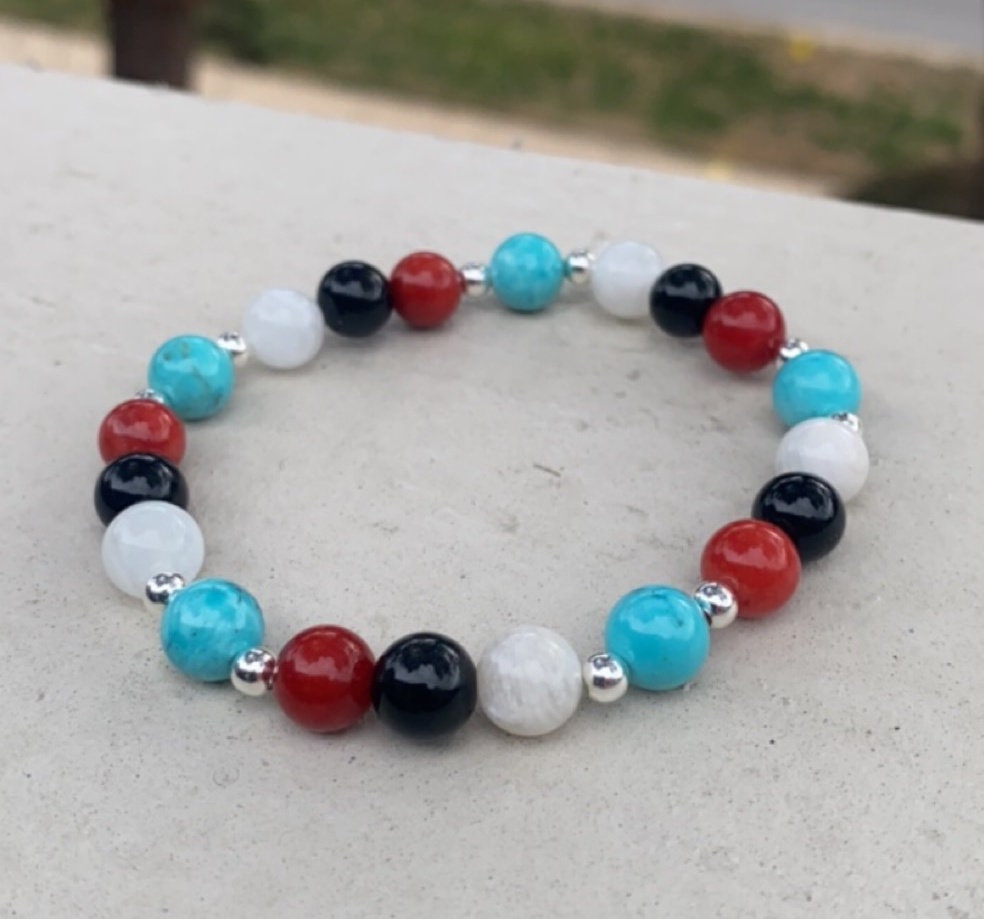 Asmodeus Helluva Boss Real Crystal Bead Bracelet - Etsy Canada