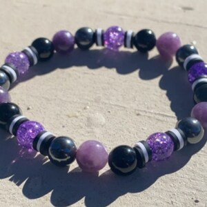 Shinso BNHA Real Crystal Bead Bracelet - Etsy