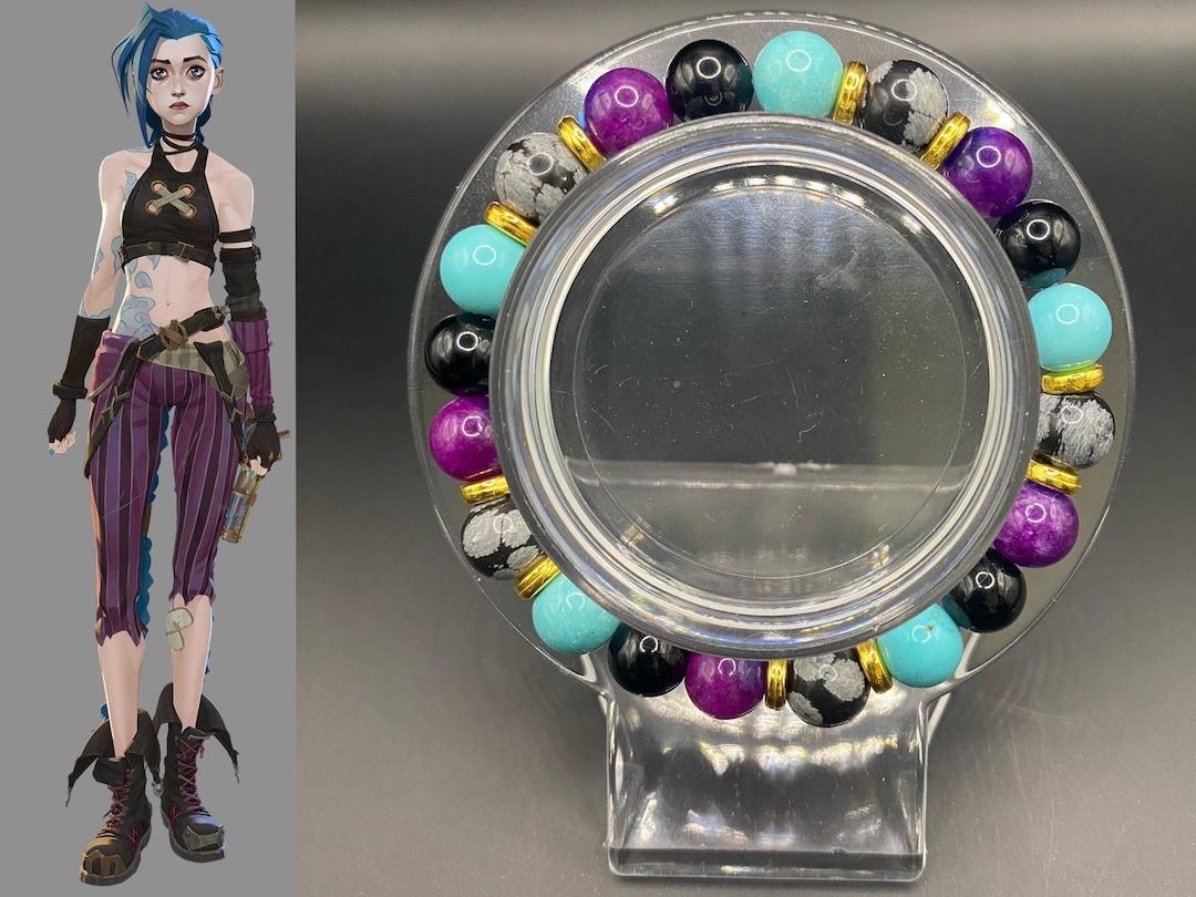 Jinx - Arcane - Genuine Crystal Bead Bracelet - Etsy