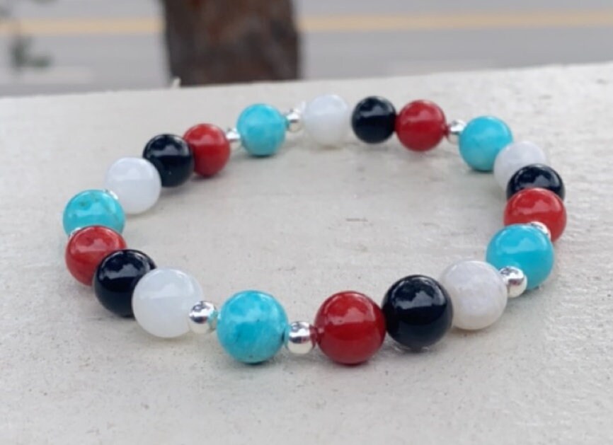 Asmodeus Helluva Boss Real Crystal Bead Bracelet - Etsy Canada