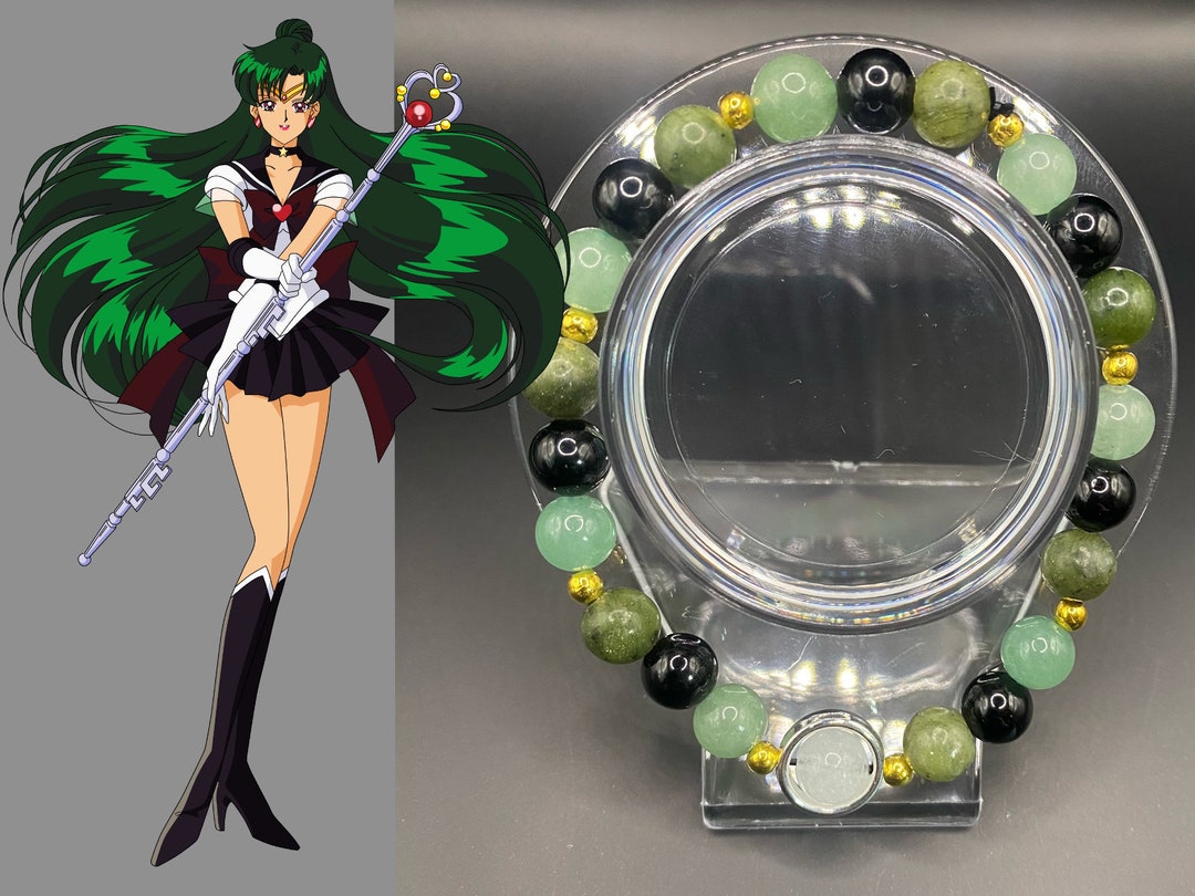 Sailor Pluto - Real Crystal Bead Bracelet - Etsy
